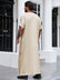 Ramadan Islam Muslim Men Clothing Abaya Embroidered Short Sleeve Robe ...